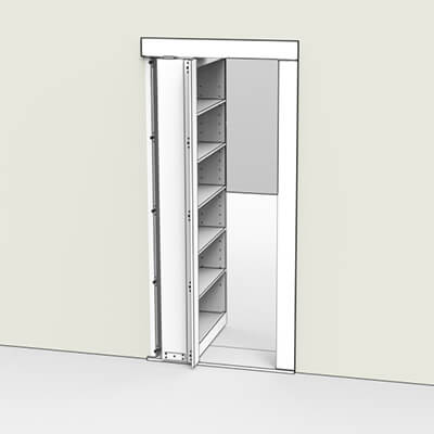 Left Hinge / In Swing - Hidden Door Store